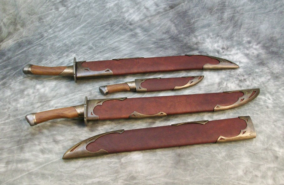 Fully functional fantasy sword with hardened and tempered steel blade