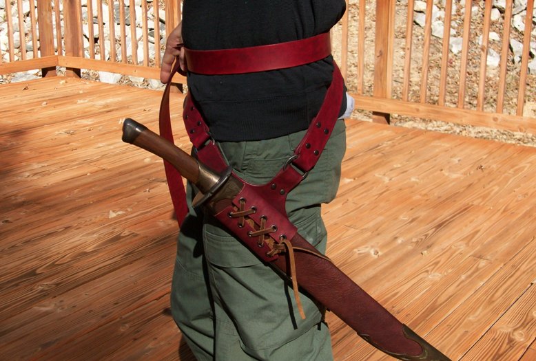 Fully functional fantasy sword with hardened and tempered steel blade